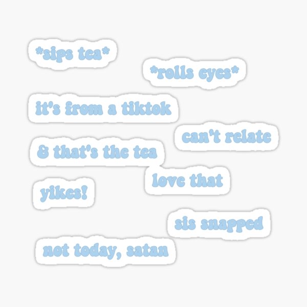 "Blue Meme Sticker Pack" Sticker for Sale by cahull322 | Redbubble