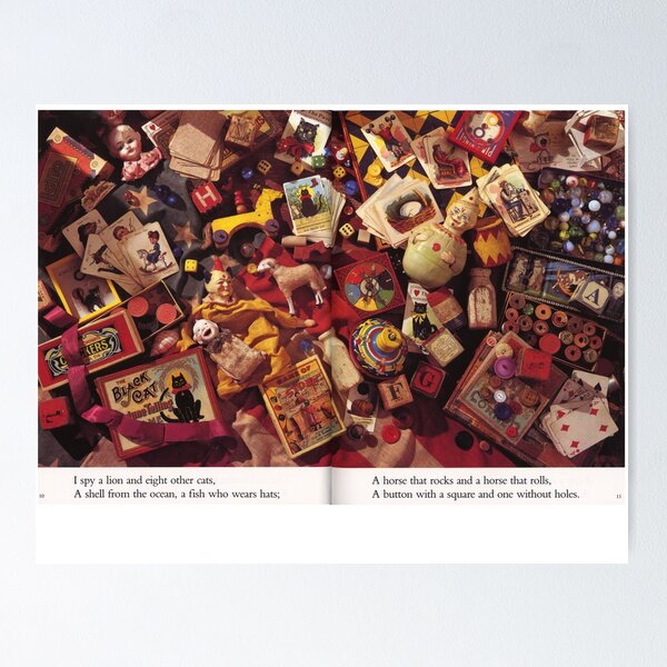 "I Spy Black Cat" Poster for Sale by SmallGoblin | Redbubble