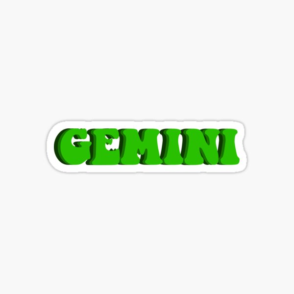 "Gemini Zodiac Sign Sticker" Sticker for Sale by stickology | Redbubble