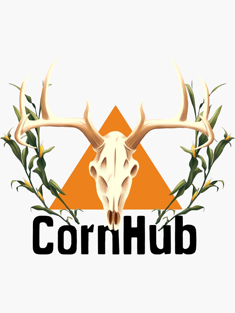 "CornHub Logo designed by Local Artist" Sticker for Sale by CornHub LLC ...