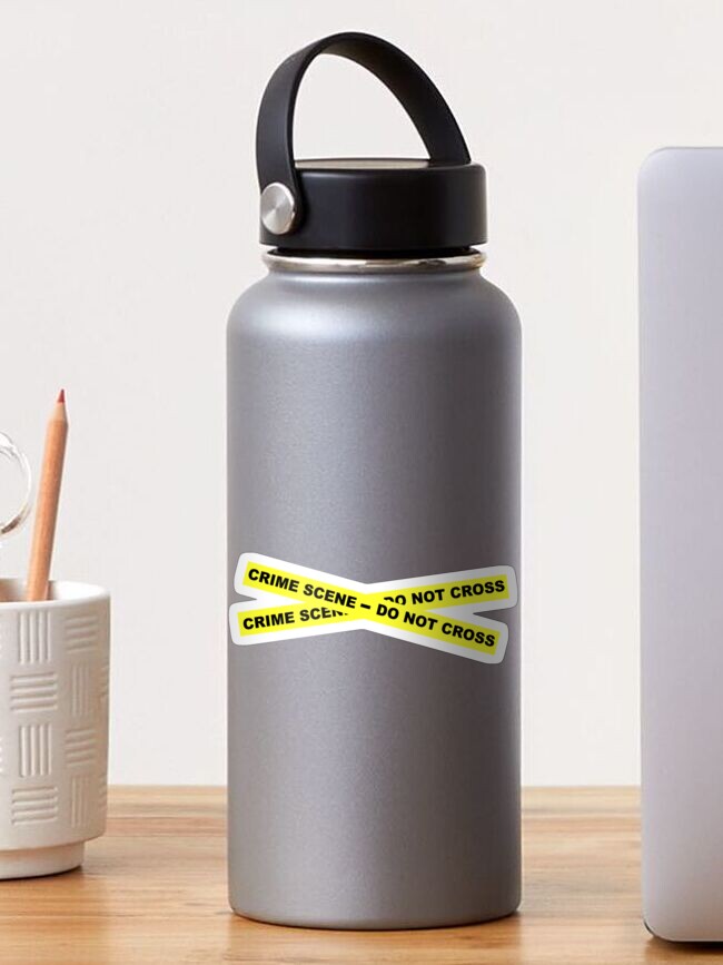 "Crime Scene - Do Not Cross" Sticker for Sale by sweetsixty | Redbubble