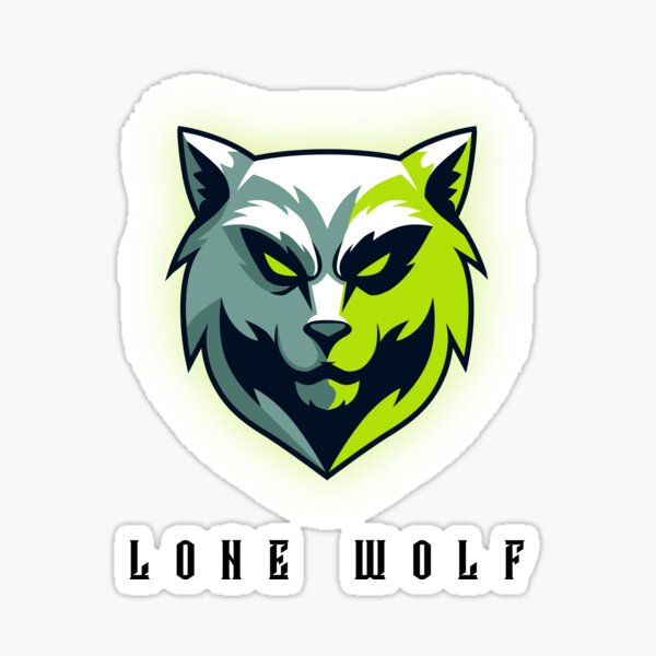 "Lone Wolf" Sticker by EscapeSW | Redbubble