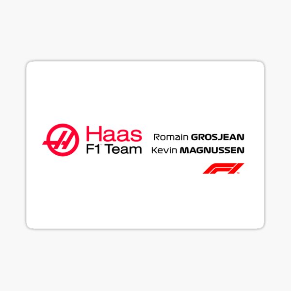 Haas F1 Team Stickers | Redbubble