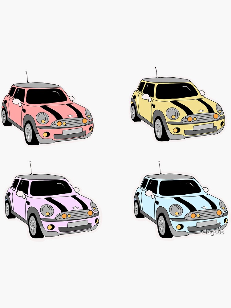 "Mini" Sticker for Sale by claysus | Redbubble