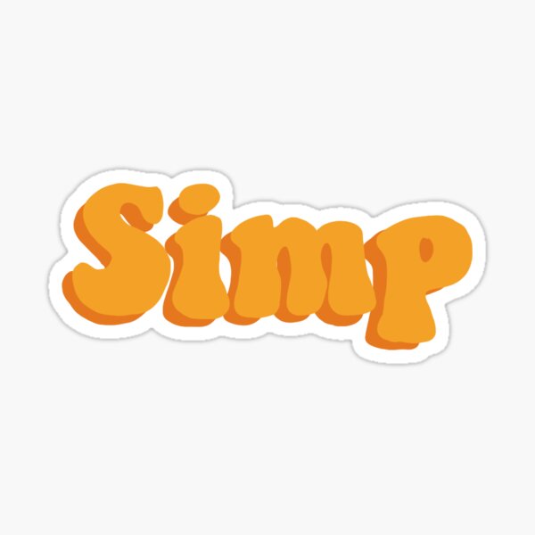 "Simp" Sticker for Sale by katiekeung | Redbubble