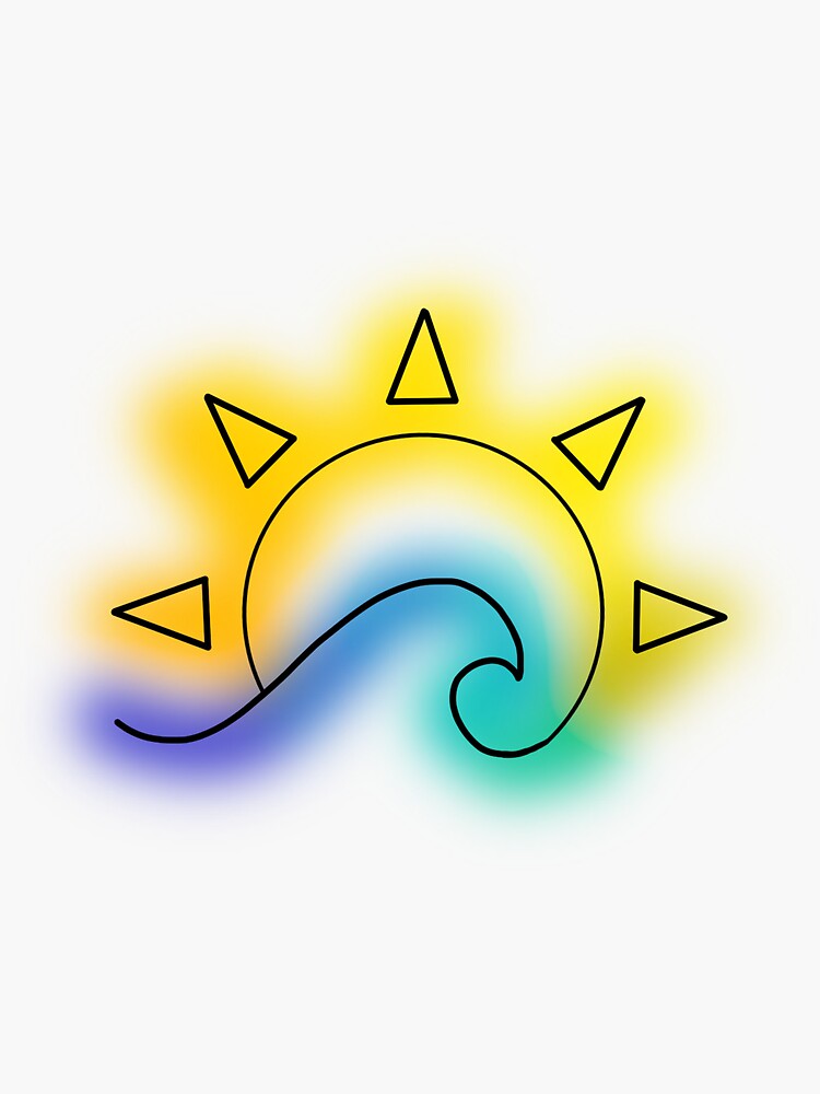 "wave into sun beachy" Sticker for Sale by lexischellings | Redbubble