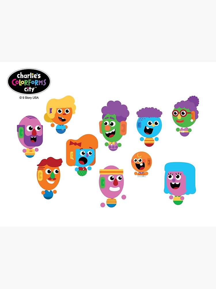 "Charlie's Colorforms City - Silly Faces" Art Print for Sale by ...