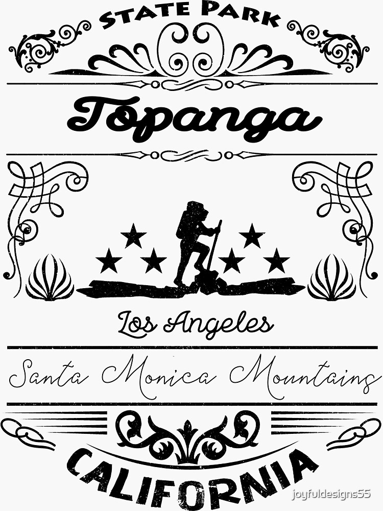 "Topanga State Park California" Sticker for Sale by joyfuldesigns55 ...