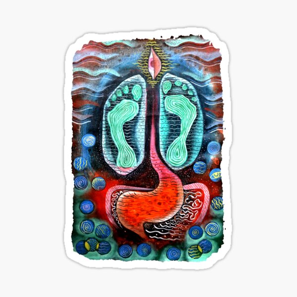 "Learn to Look Inwards" Sticker by Temple-of-Being | Redbubble