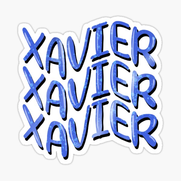 "Xavier University Bubble Letters" Sticker by megankading | Redbubble