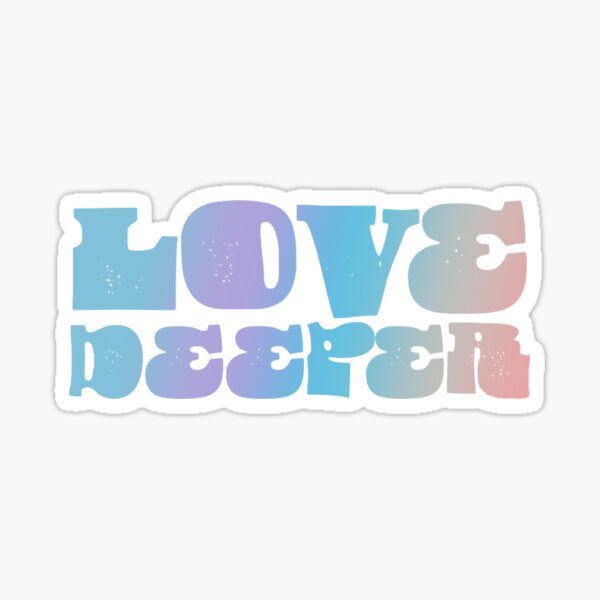 "Love Deeper Sticker (tie dye)" Sticker for Sale by stupidcowgirl ...