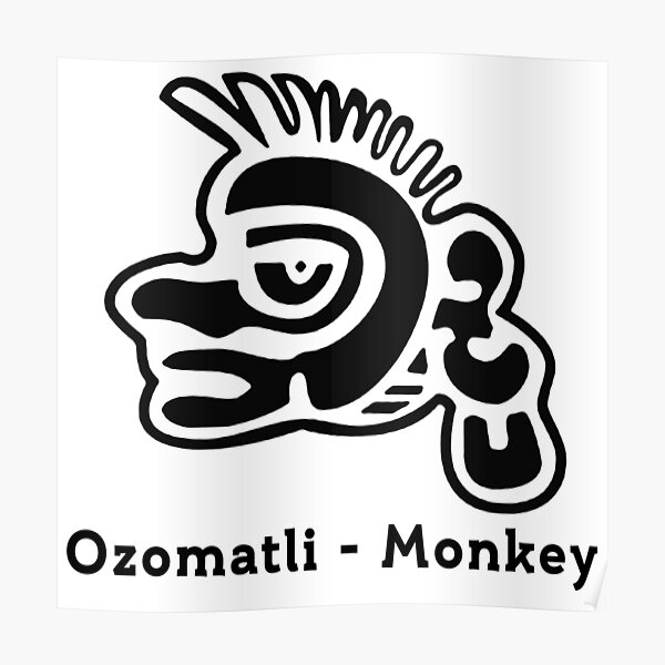 "OZOMATLI - AZTEC MONKEY" Poster by Zaguaro | Redbubble