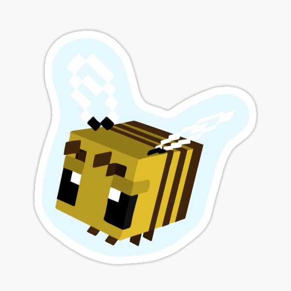 "Minecraft Bee" Sticker for Sale by ellllabc | Redbubble