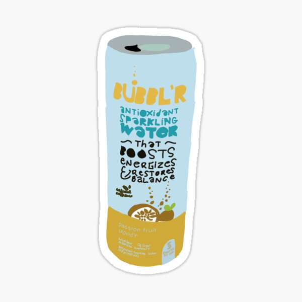 "Bubbl’r drink" Sticker for Sale by AKA-designs | Redbubble