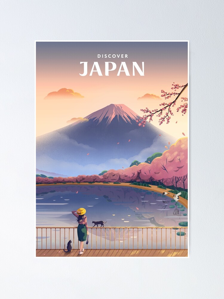 "Discover Japan" Poster by anniko-story | Redbubble