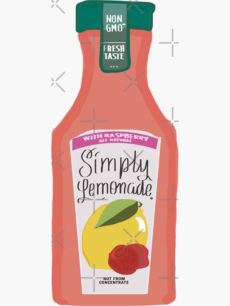 "Raspberry Simply Lemonade " Sticker for Sale by omarshdesigns | Redbubble