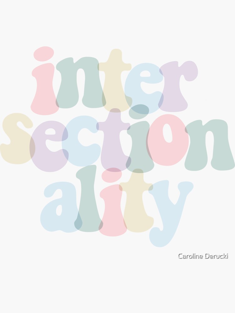 "intersectionality" Sticker for Sale by cederucki | Redbubble