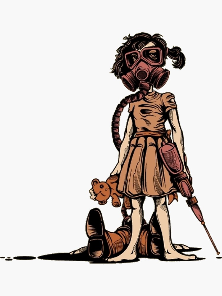 "Bioshock simple II prink" Sticker by Just-a-Dude | Redbubble