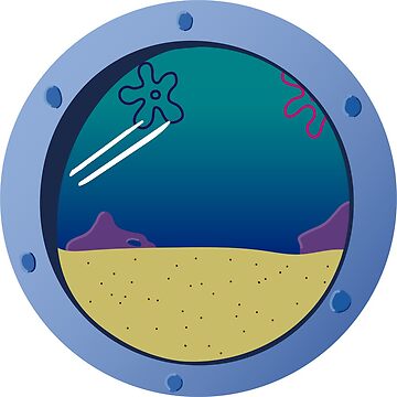 "Spongebob Squarepants Window Cartoon " Sticker for Sale by allielaurie ...