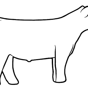 Show Steer Outline Weaver Livestock Livestock Show Supplies