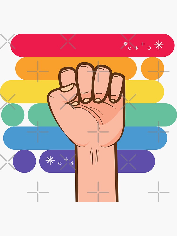 "Pride Strong and Proud Rainbow Flag" Sticker by StickerShore | Redbubble