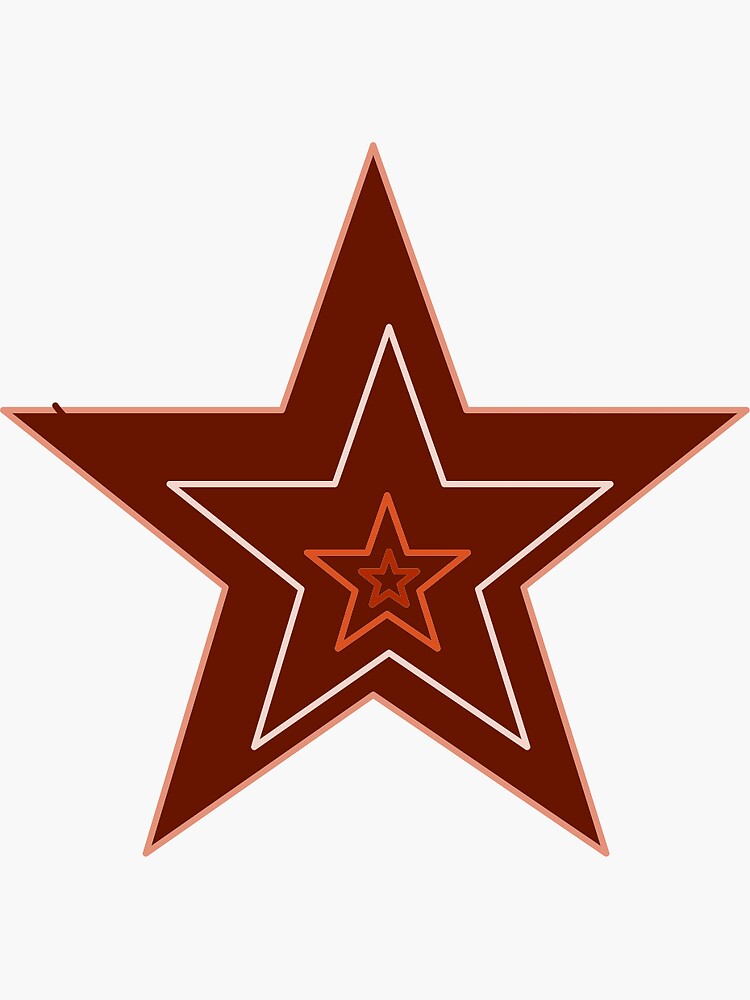 "maroon star" Sticker by baileystickers6 | Redbubble