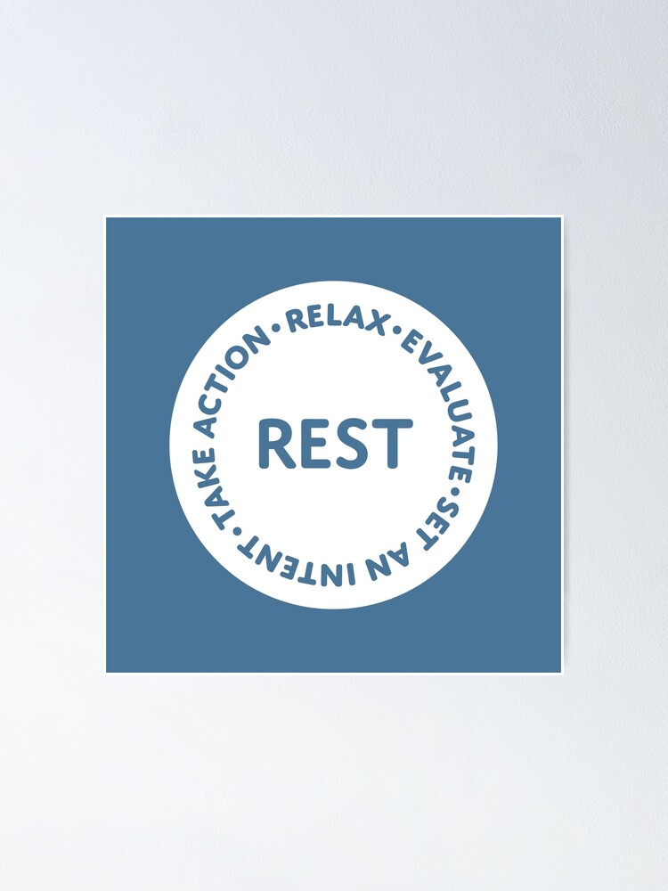 "REST DBT Reminder" Poster by HiNoonStudio | Redbubble