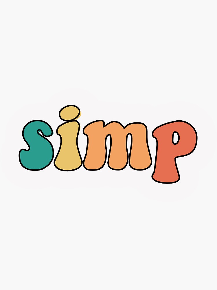 "simp sticker" Sticker for Sale by hanapham | Redbubble