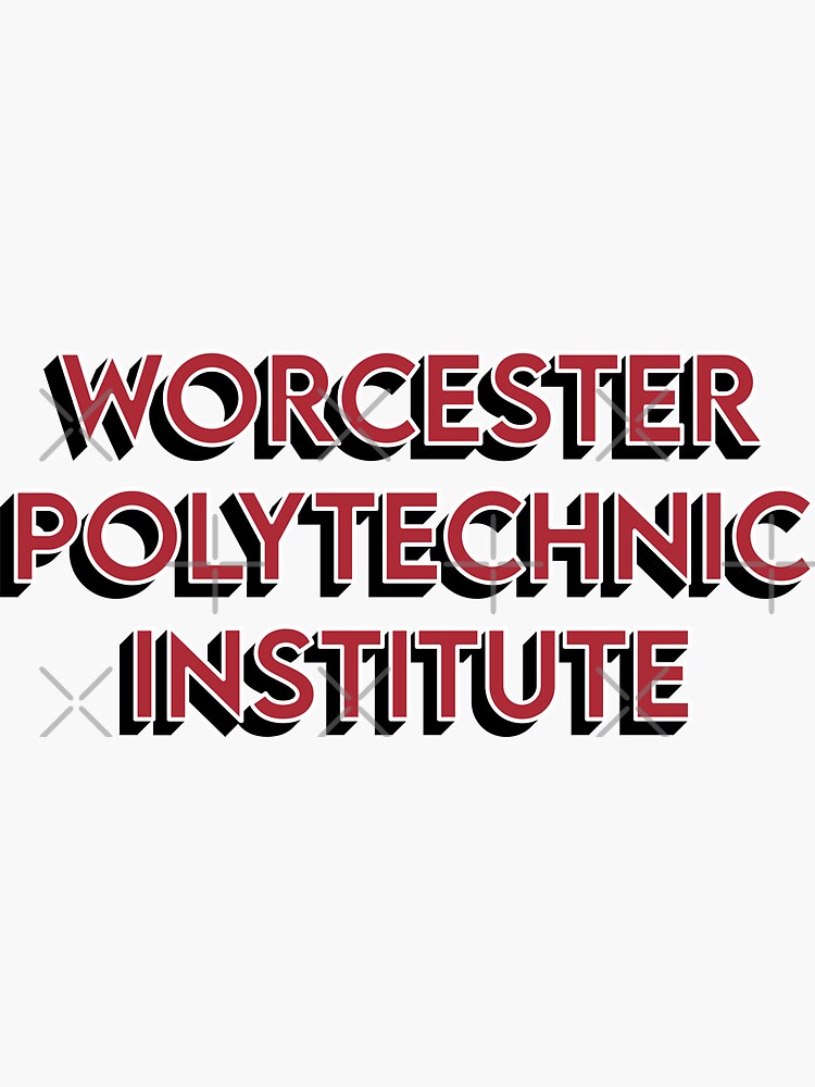 "WPI Mid-Century Modern" Sticker for Sale by Mass Aggie | Redbubble