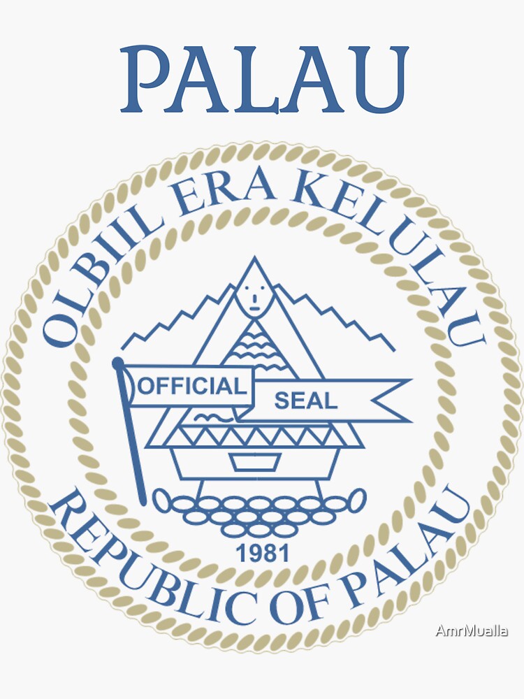 "Palau" Sticker by AmrMualla | Redbubble
