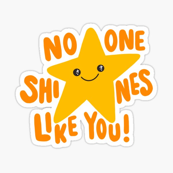 "Shining Star" Sticker for Sale by simplyjsketch | Redbubble