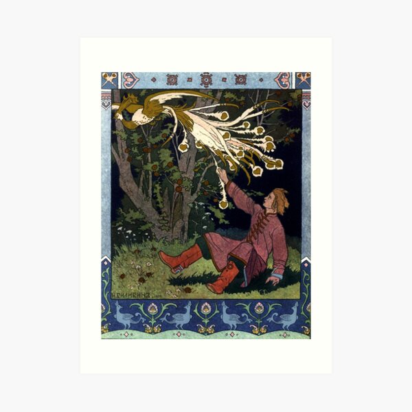 "The Tale of Prince Ivan, The Firebird and the Grey Wolf - Ivan Bilibin ...