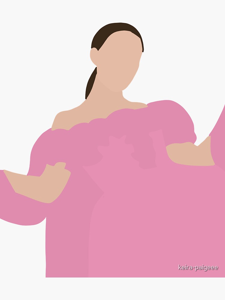 "Millie Bobby Brown in pink" Sticker for Sale by keira-paigeee | Redbubble