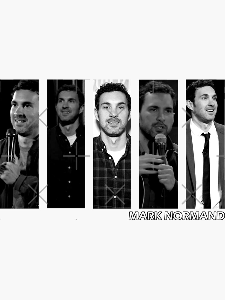 "Mark Normand Black and White" Sticker for Sale by ImpulSee | Redbubble