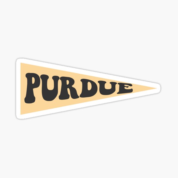"Purdue Pennant" Sticker for Sale by designbykaitlin | Redbubble
