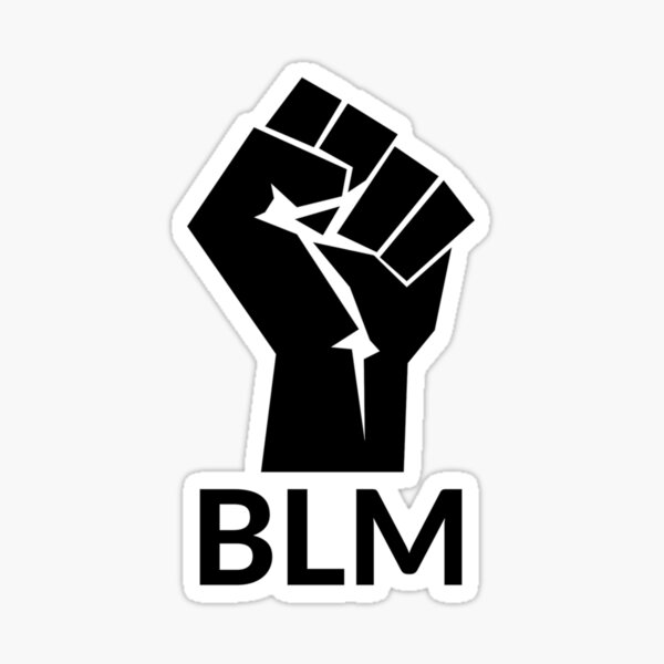 "BLM" Sticker for Sale by Palkor | Redbubble