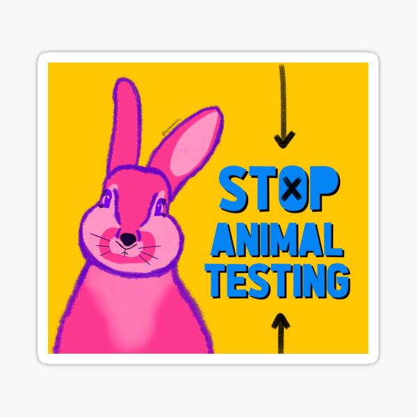 "Stop Animal Cruelty" Sticker for Sale by vegansfacts | Redbubble