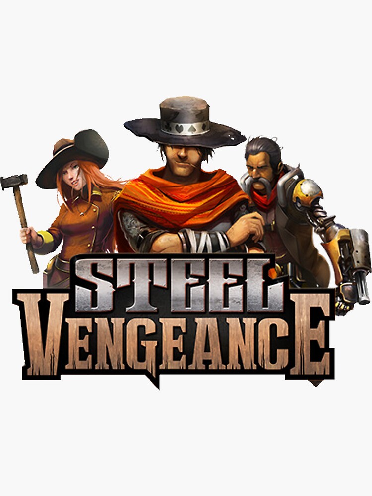 "Steel Vengeance Characters Logo" Sticker von CoasterShirts | Redbubble