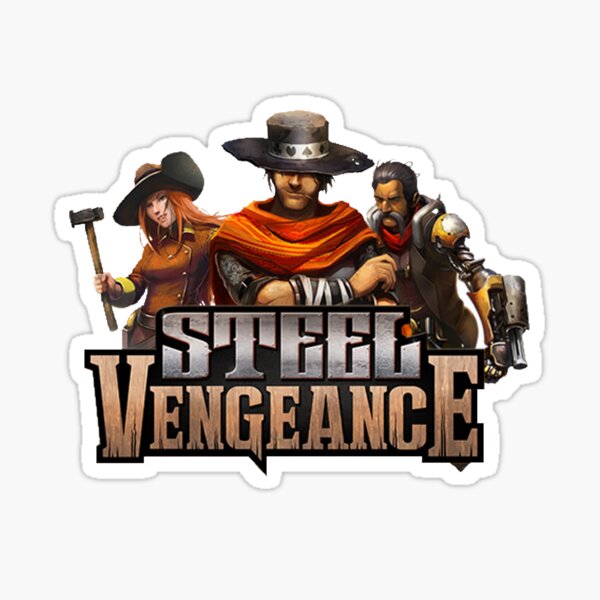 "Steel Vengeance Characters Logo" Sticker von CoasterShirts | Redbubble