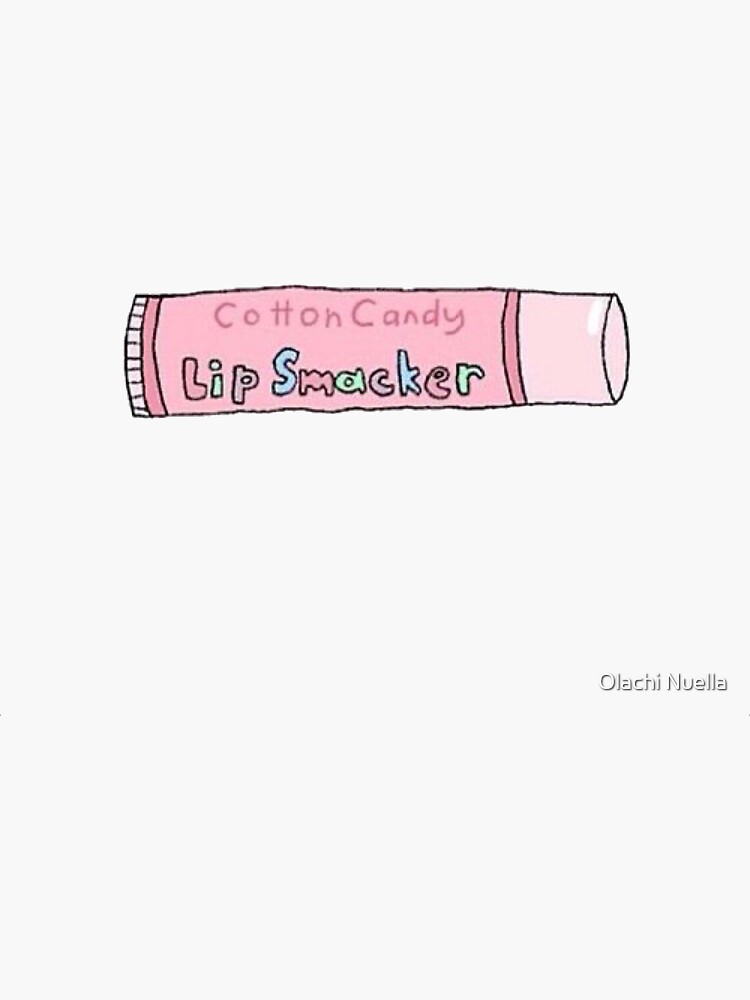 "Lip smackers sticker ”Cotton Candy”" Sticker for Sale by ona24 | Redbubble