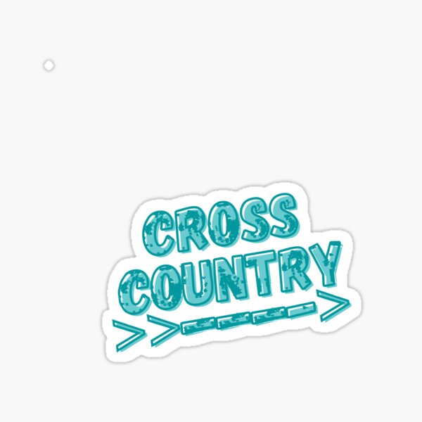 "Cross Country Sticker" Sticker by RebekahCallahan | Redbubble