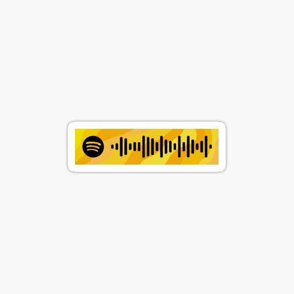 "Golden Harry Styles Spotify Code" Sticker for Sale by gbmalan | Redbubble