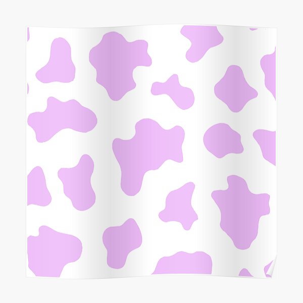 "Purple cow print" Poster by alanaost | Redbubble