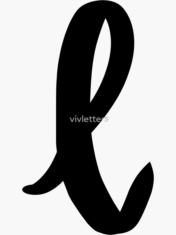 "letter l" Sticker for Sale by vivletters | Redbubble
