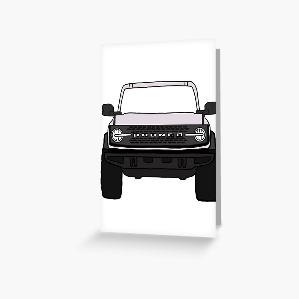 Paper Retro Car Print Truck Blank Card Ford Bronco Birthday Card ...