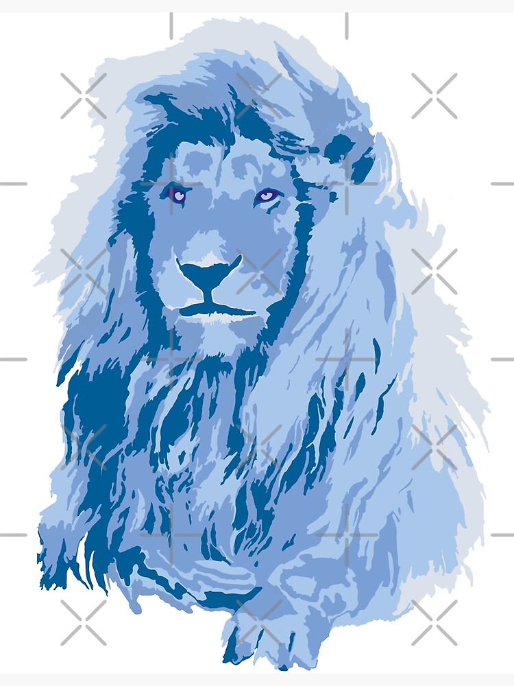 "Ice Lion" Poster for Sale by Artterra | Redbubble