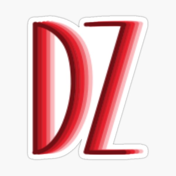 "dz" Sticker for Sale by mimibounar | Redbubble