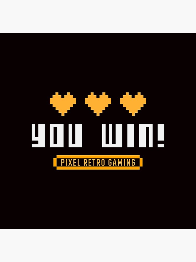 "You Win (Retro Gaming)" Poster for Sale by TokyoNerd | Redbubble