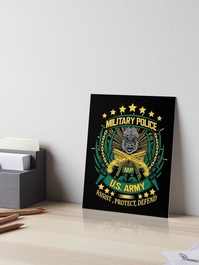 "Military Police, Assist, Protect, Defend!" Art Board Print for Sale by ...