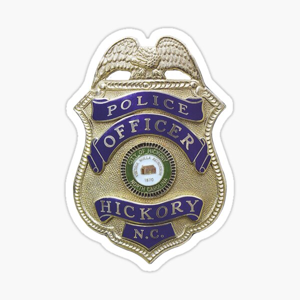 "Hickory Police Department" Sticker by lawrencebaird | Redbubble